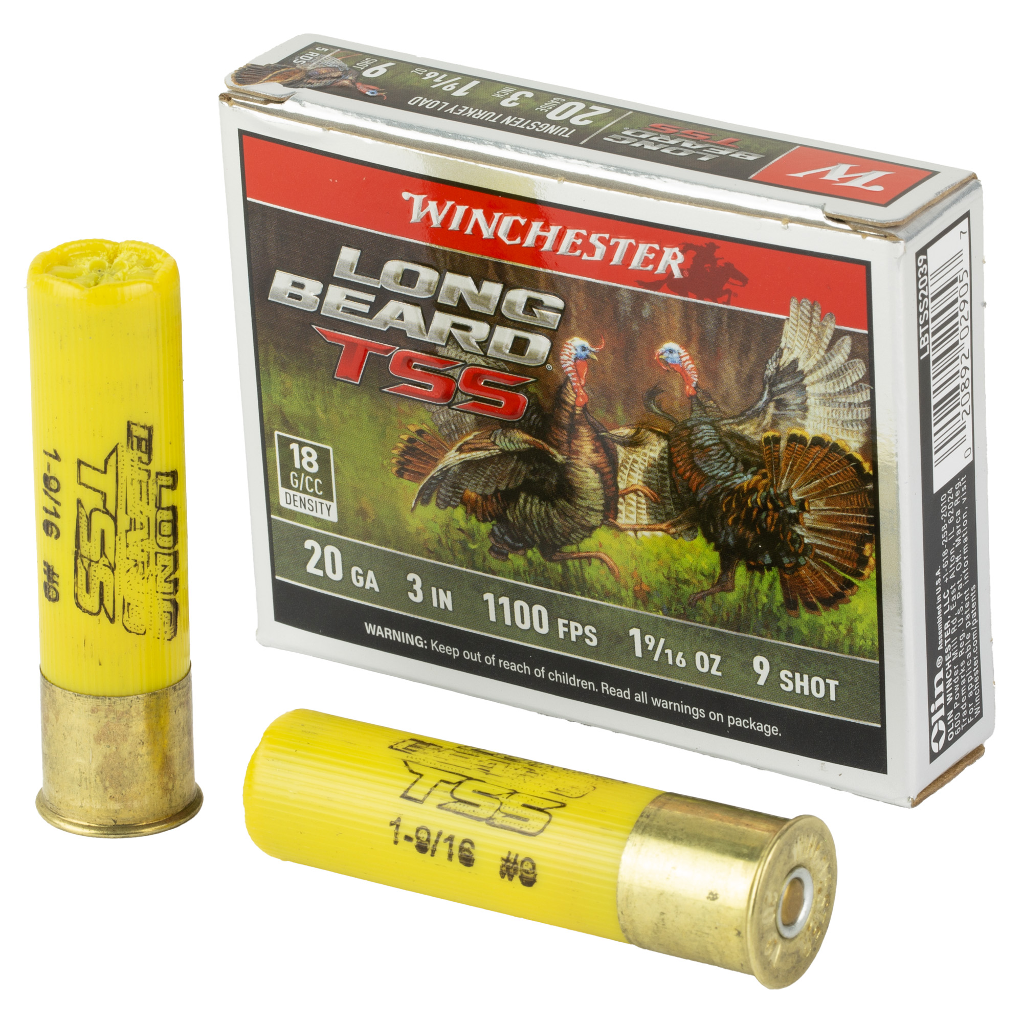 Winchester Long Beard TSS 20 Ga 3″ – #9 Shot, 5 Rounds | Detroit Ammunition