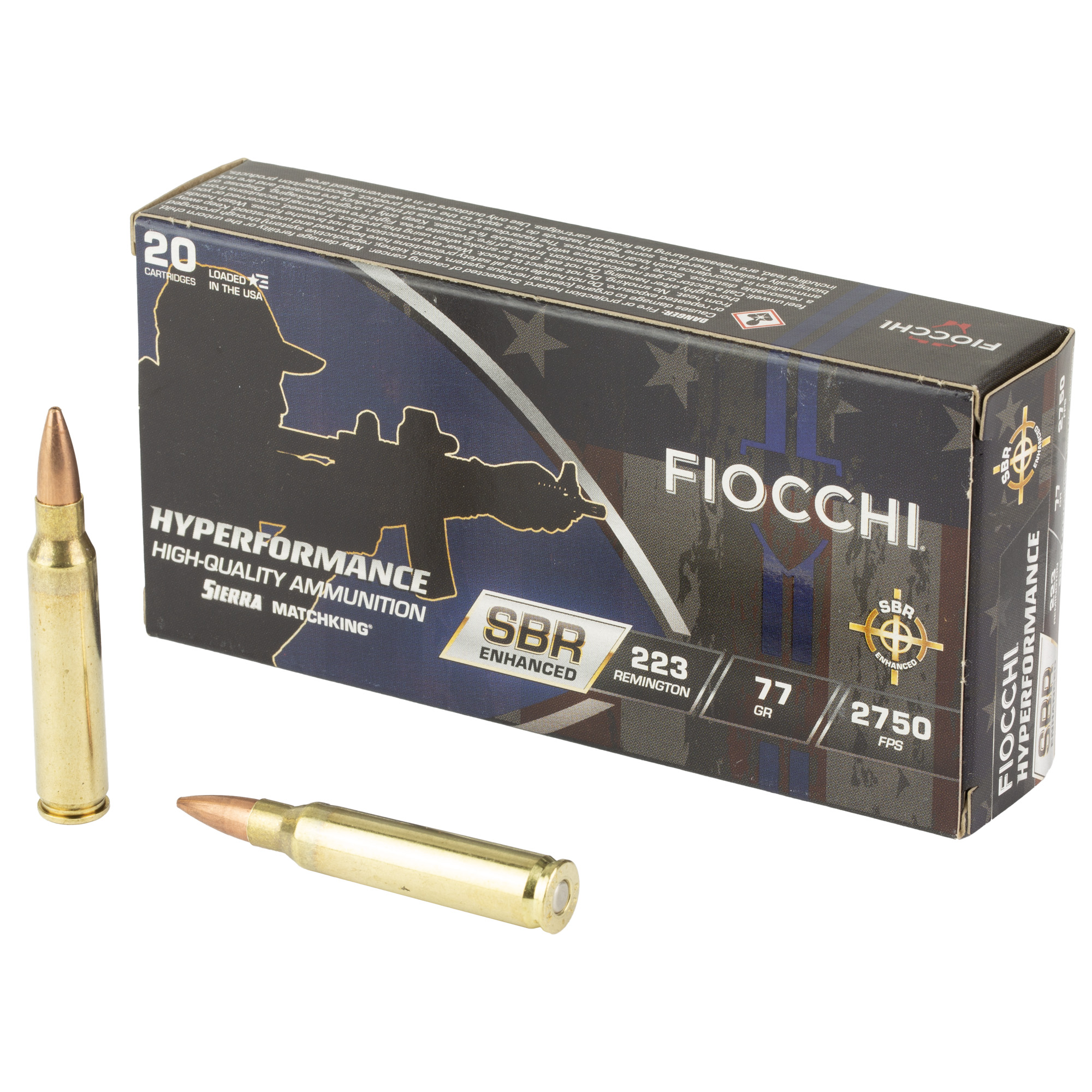 Fiocchi Hyperformance SBR .223 Rem 77gr HPBT – Detroit Ammunition Company