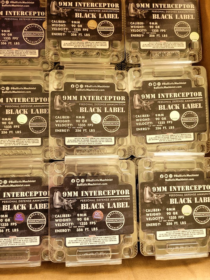 Black Label 90gr 9mm Interceptors