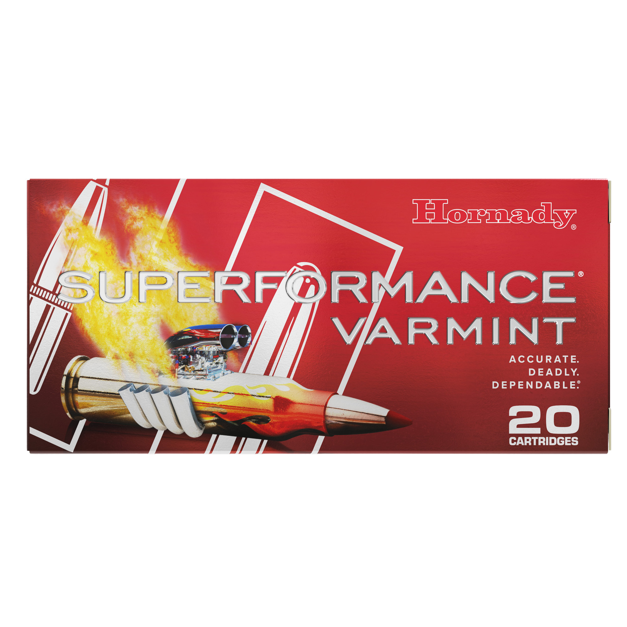 Hornady Superformance .223 WSSM 55gr V-MAX – 20 Rounds | Detroit Ammo Co