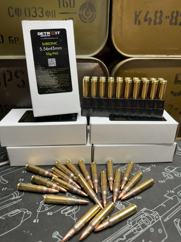 Subsonic 5.56x45mm 55gr FMJ – Quiet, Reliable Performance | Detroit ...